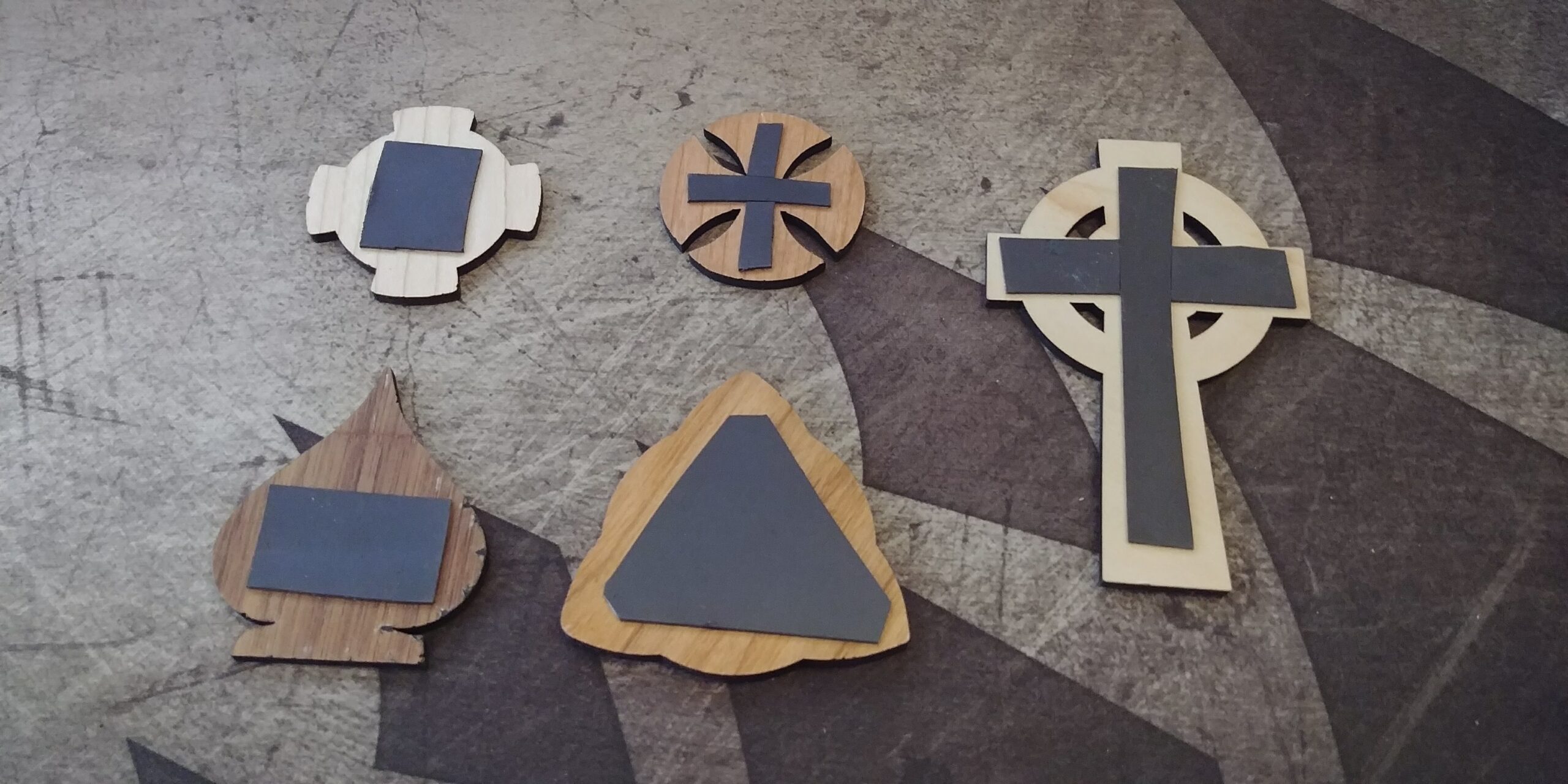 Various Laser Cut and Engraved Magnets – Interactive Realm